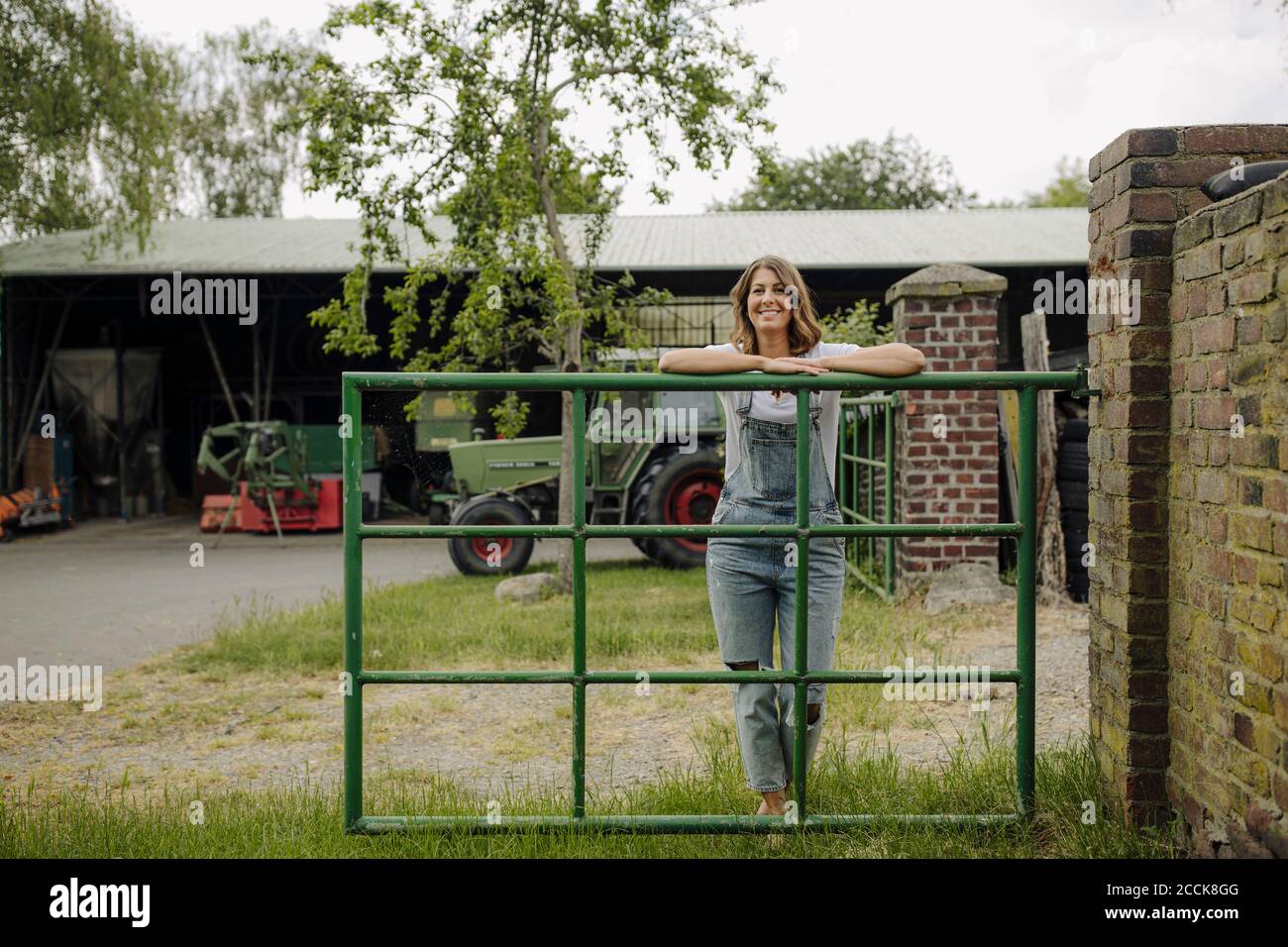 Woman on her farm hi-res stock photography and images - Alamy