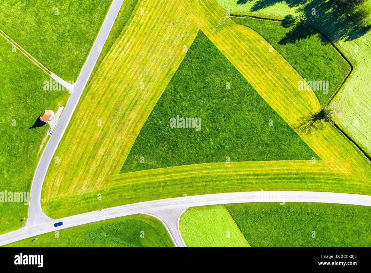 Grass field birds eye view hi-res stock photography and images - Alamy