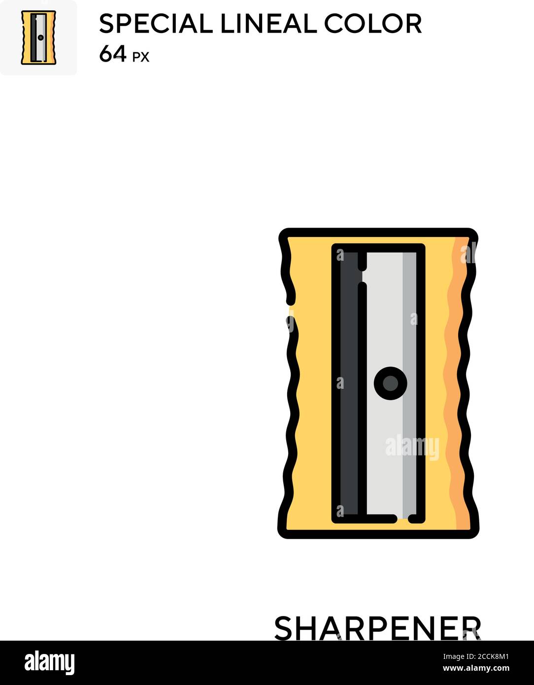 Sharpener Special lineal color icon. Illustration symbol design ...