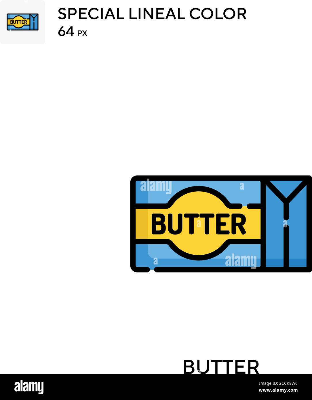 Butter Special lineal color icon. Illustration symbol design template ...