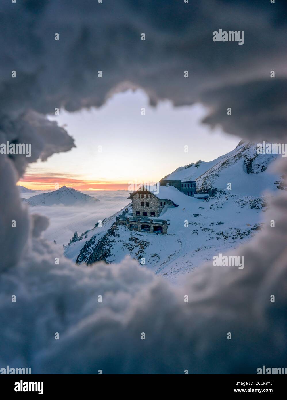 Snow seen on mountain hi-res stock photography and images - Alamy