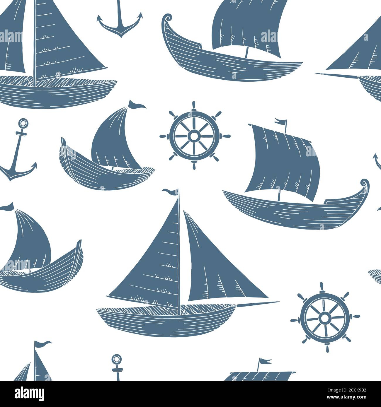 Anchor helm blue vector Stock Vector Images - Alamy