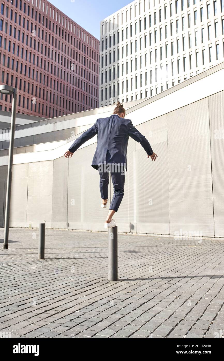Balancing on pole hi-res stock photography and images - Alamy