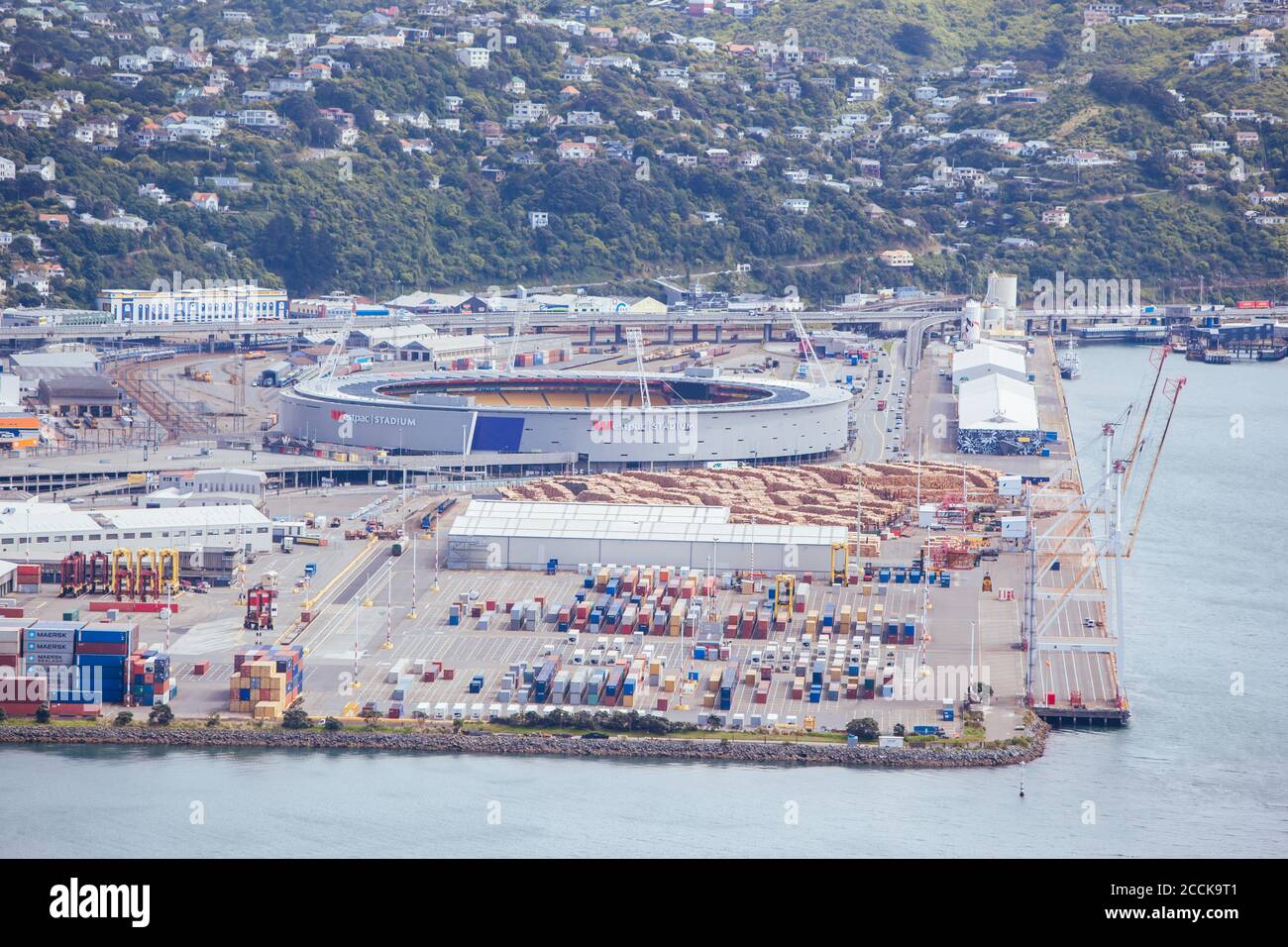 Wellington Skyline in New Zealand Stock Photo - Alamy
