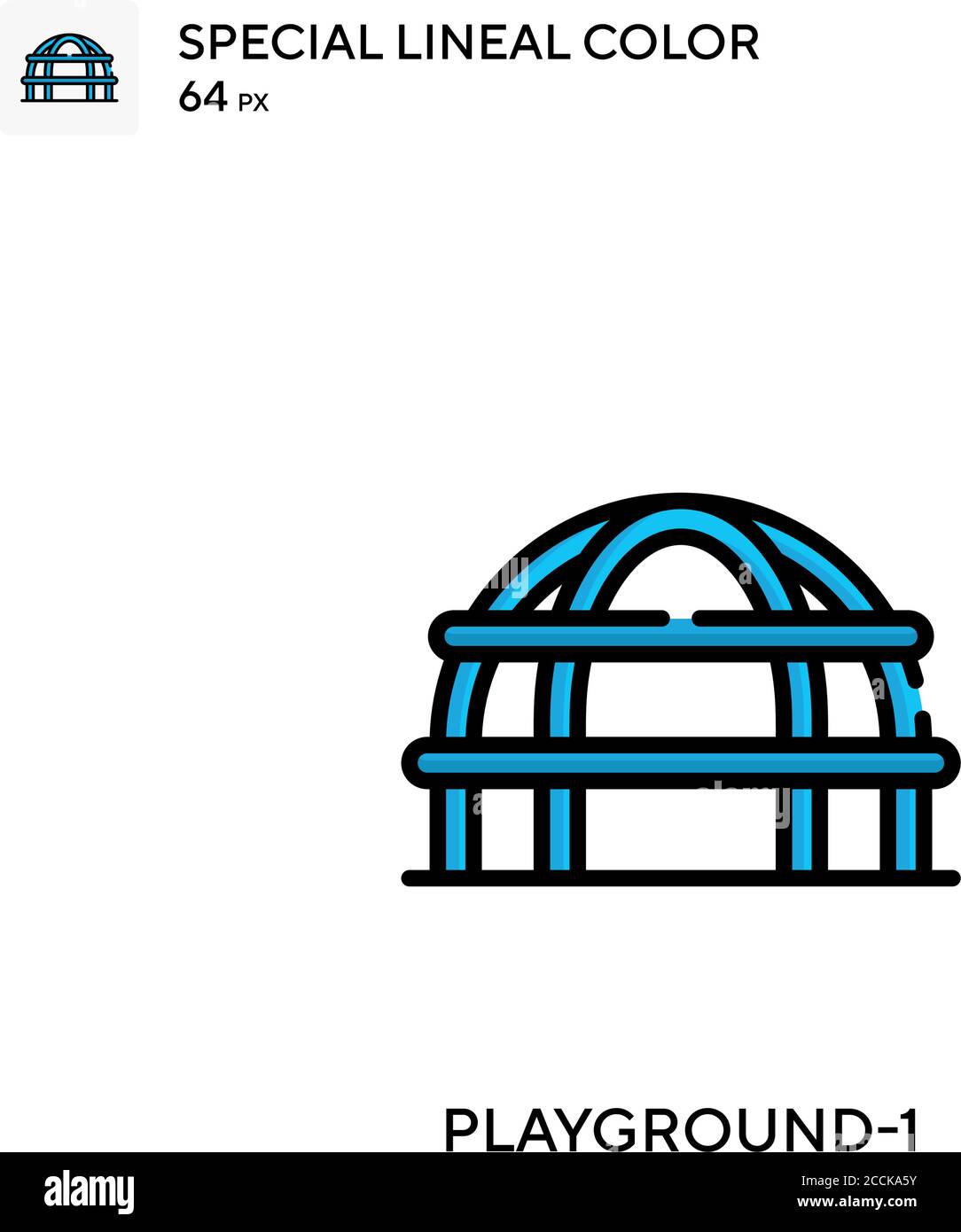 Playground-1 Special lineal color icon. Illustration symbol design ...