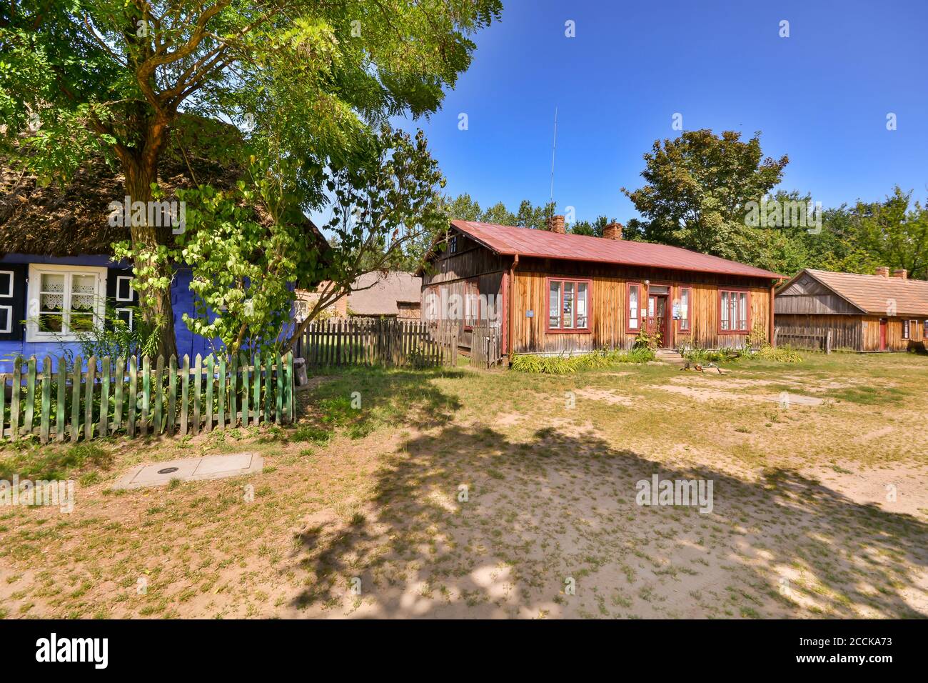 Old, historic rural buildings, Poland Stock Photo - Alamy