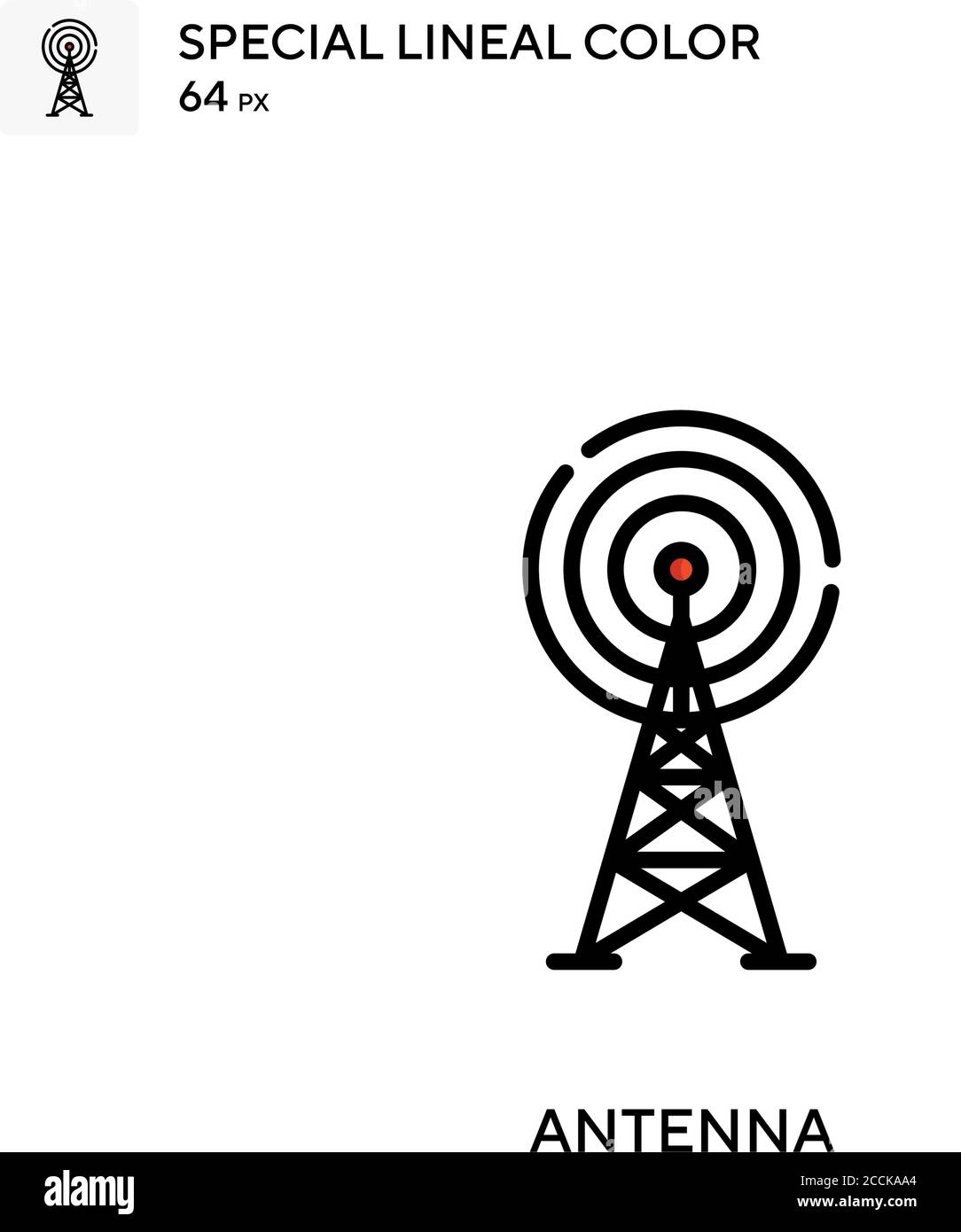 Antenna Special lineal color icon. Illustration symbol design template ...