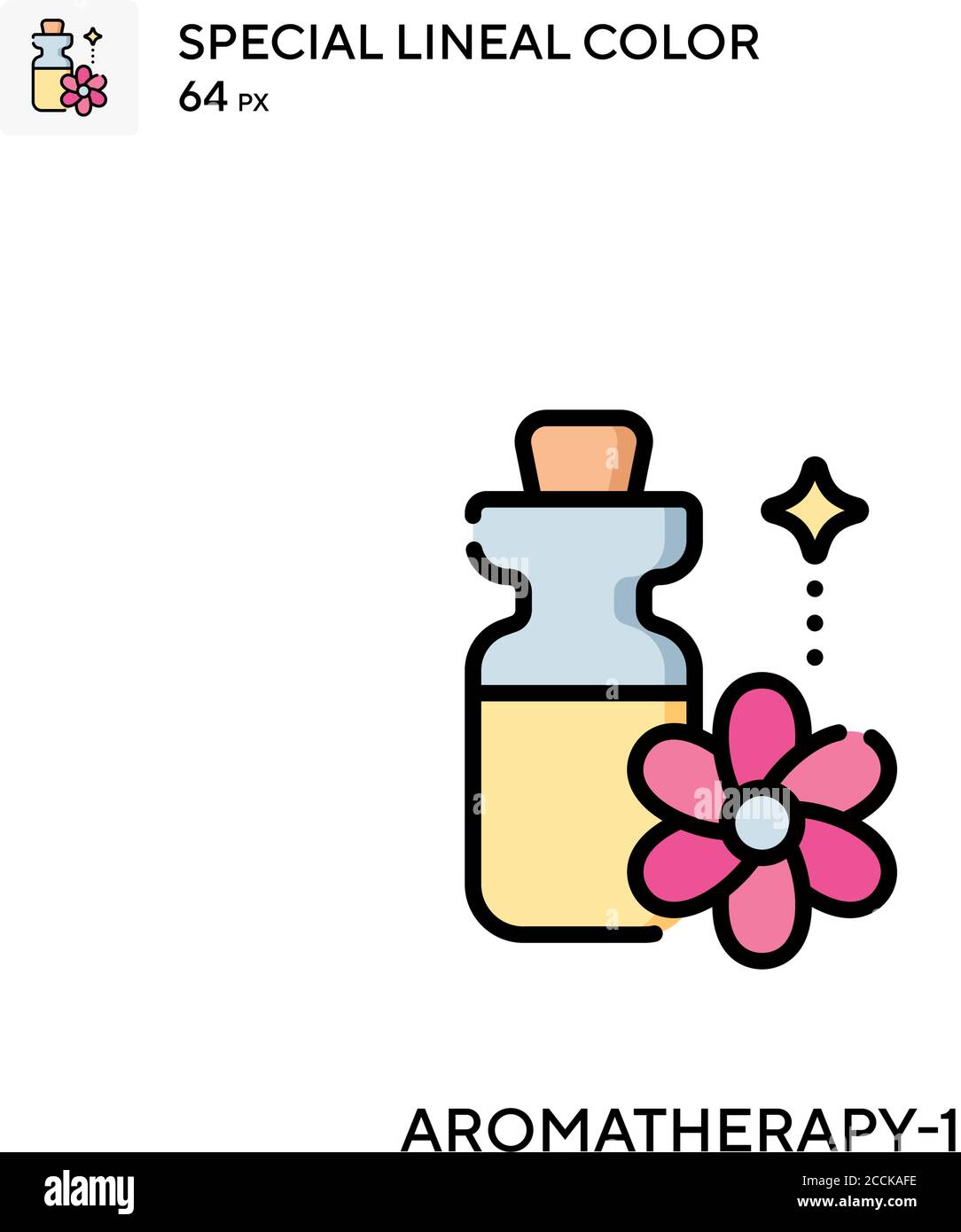 Aromatherapy-1 Special lineal color icon. Illustration symbol design ...
