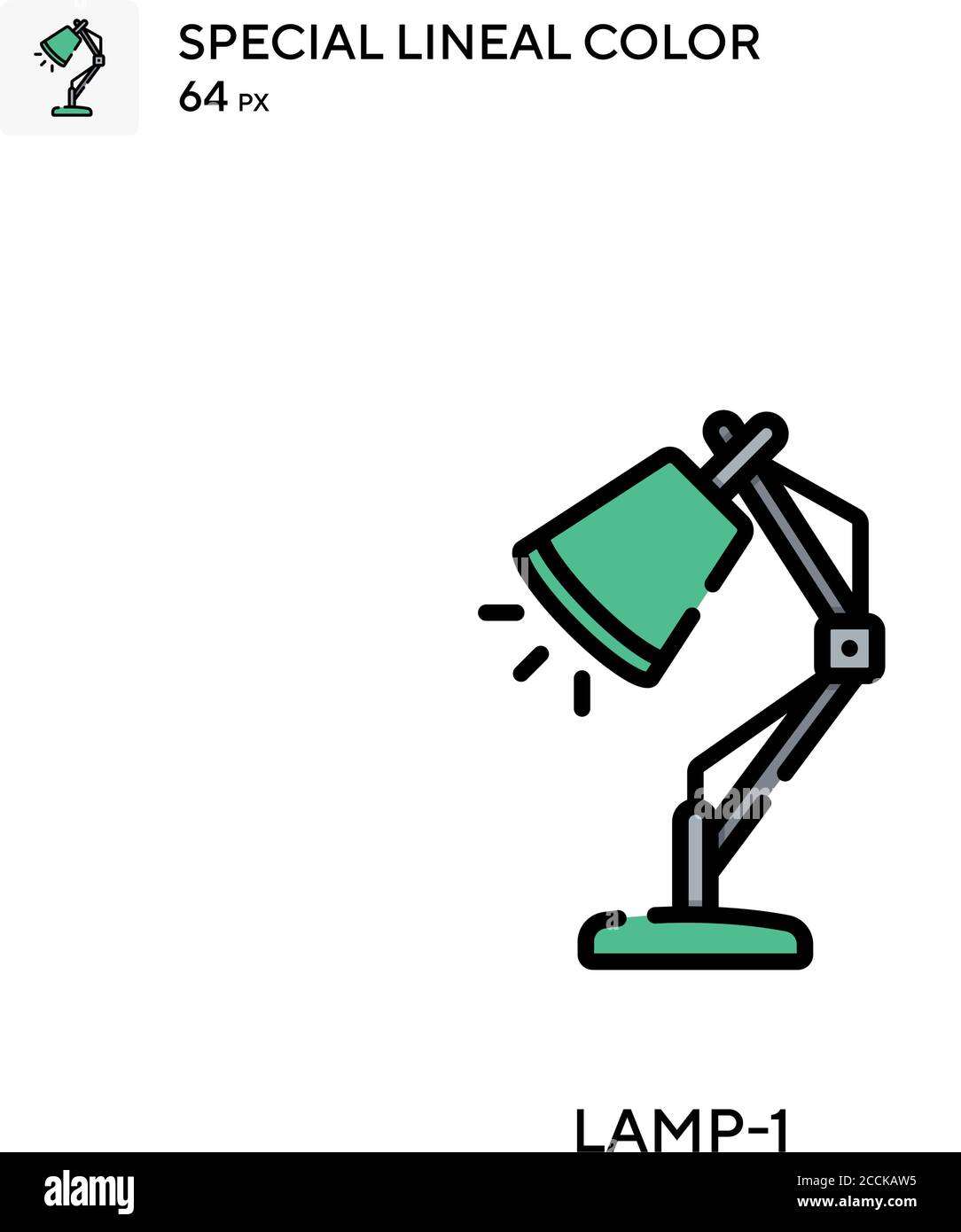 Lamp-1 Special lineal color icon. Illustration symbol design template ...