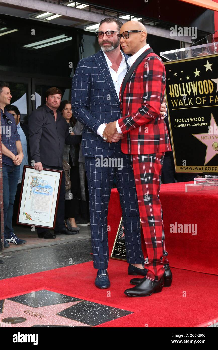 LOS ANGELES - MAR 16: Georges LeBar, RuPaul Andre Charles at the RuPaul ...
