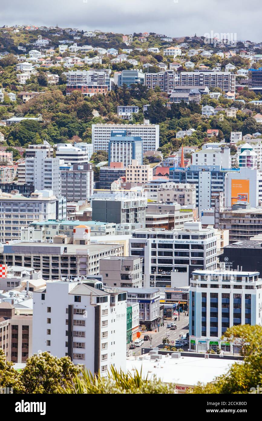 Wellington Skyline in New Zealand Stock Photo - Alamy