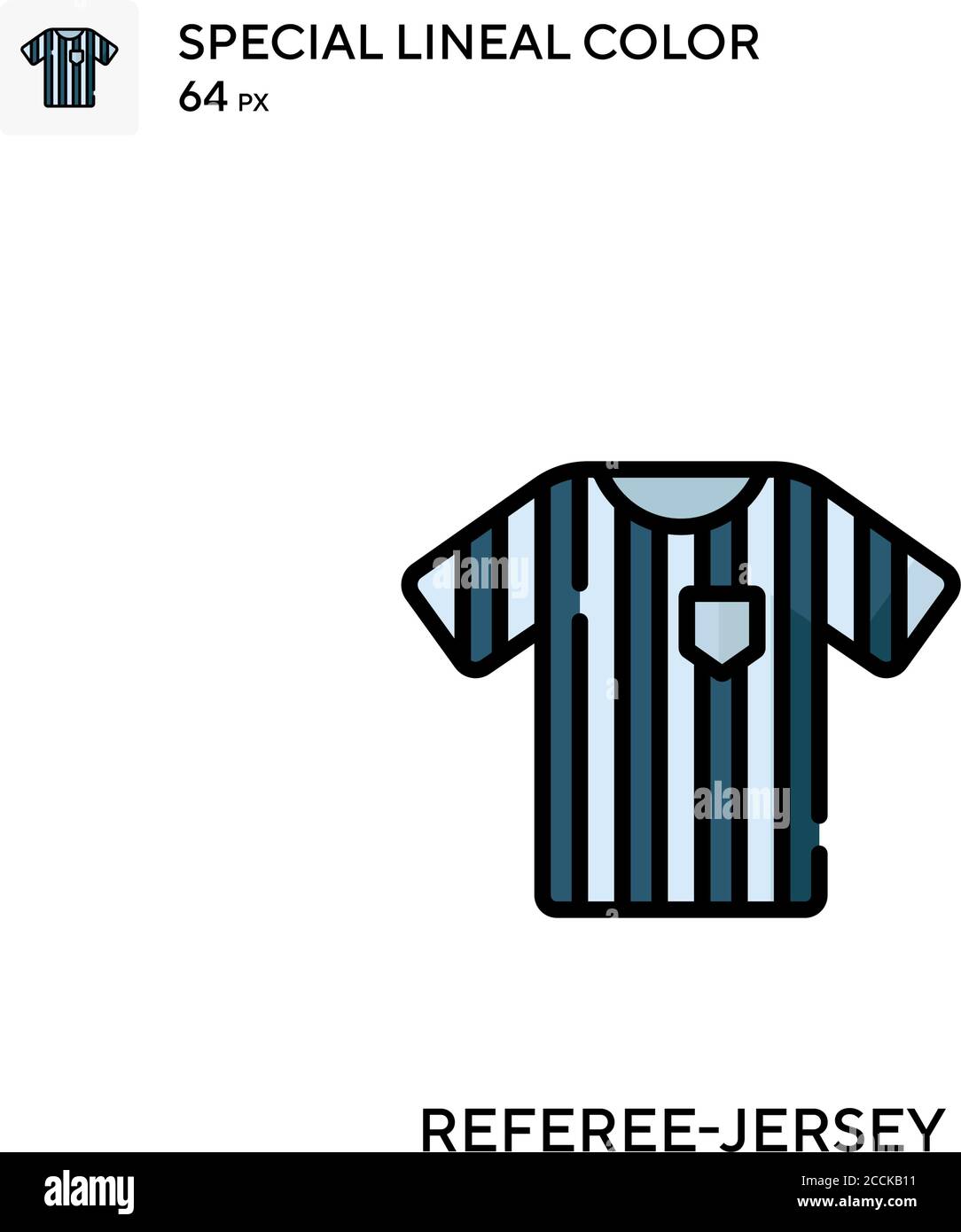 Referee-jersey Special lineal color icon. Illustration symbol design ...