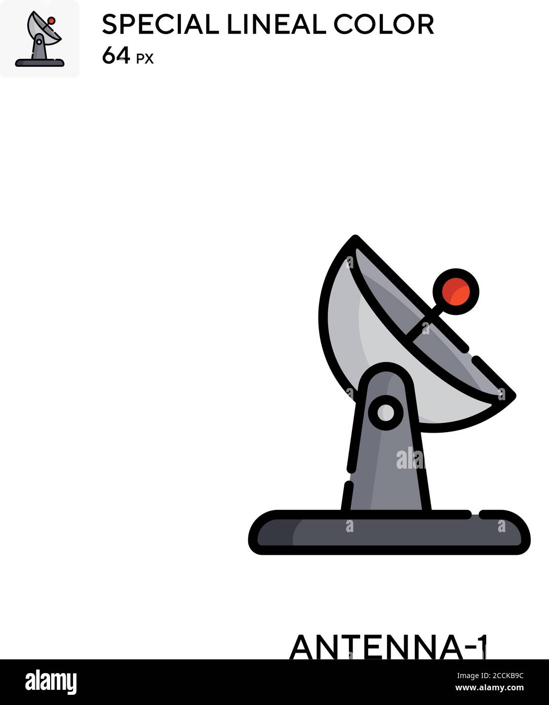 Antenna-1 Special lineal color icon. Illustration symbol design ...