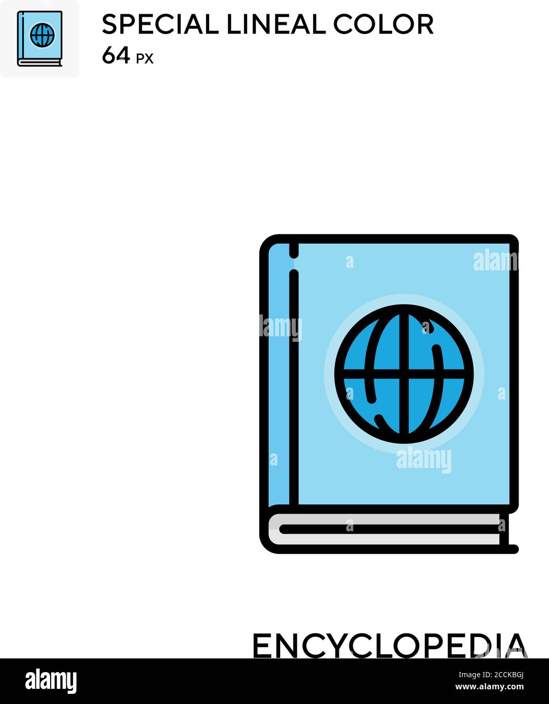 Encyclopedia Special lineal color icon. Illustration symbol design ...
