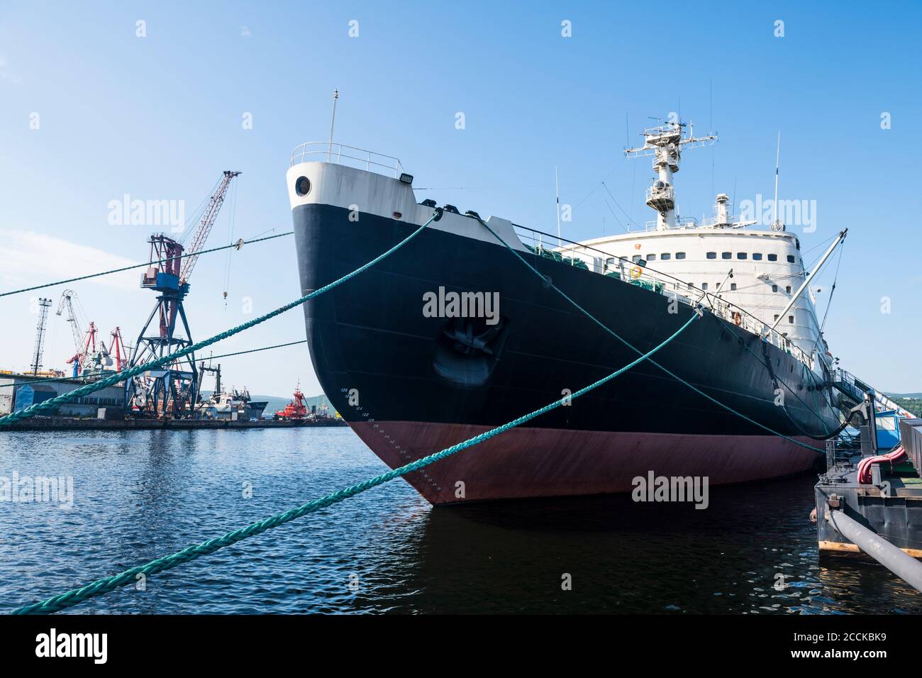 Lenin first nuclear powered icebreaker in the world at port hi-res ...