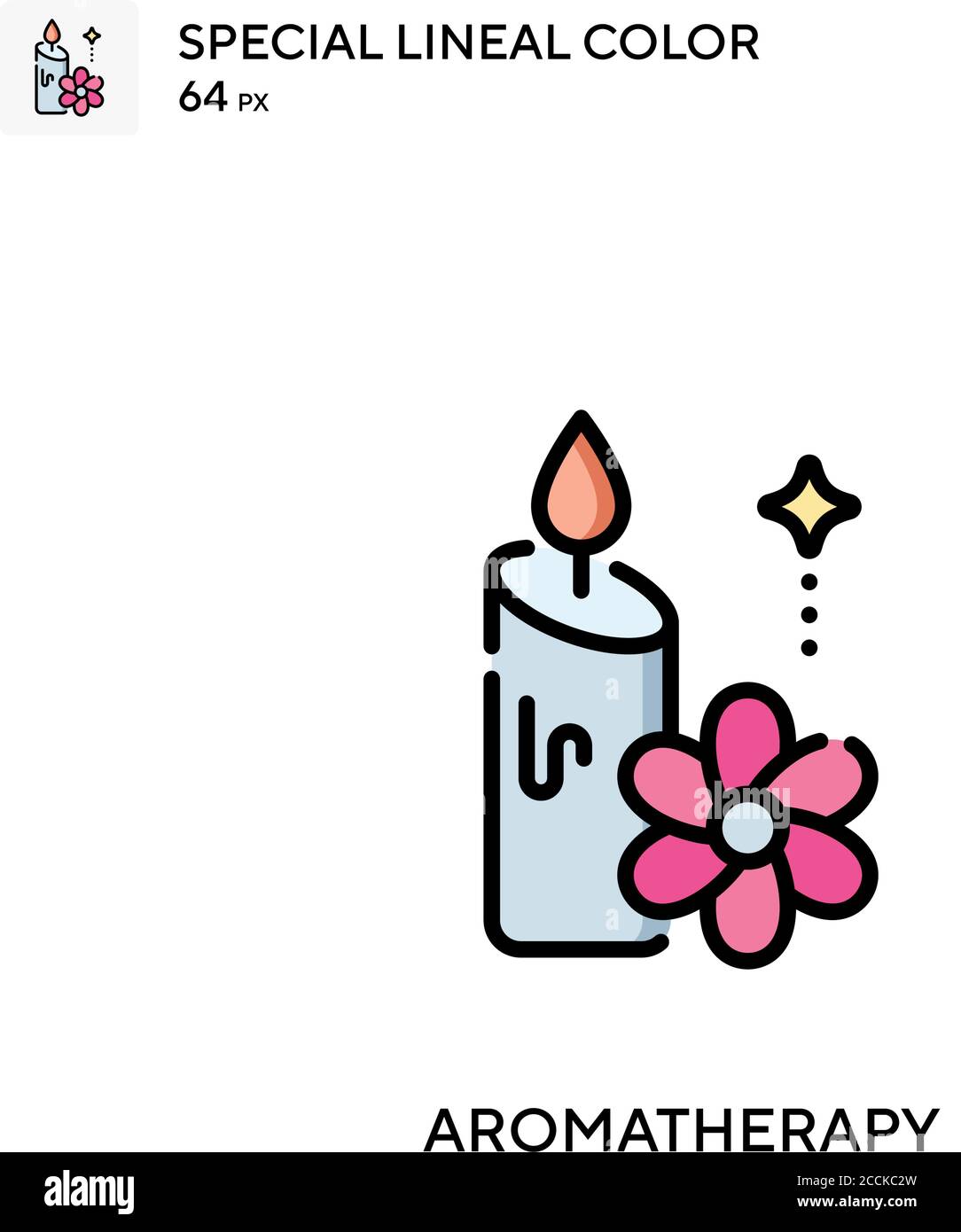 Aromatherapy Special lineal color icon. Illustration symbol design ...