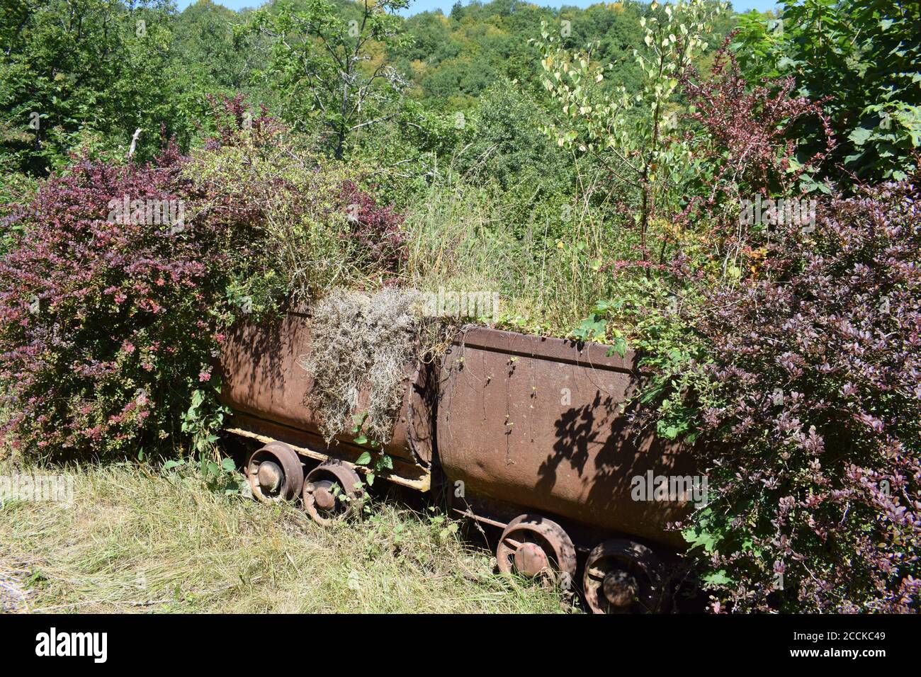 old mining cars Stock Photo - Alamy