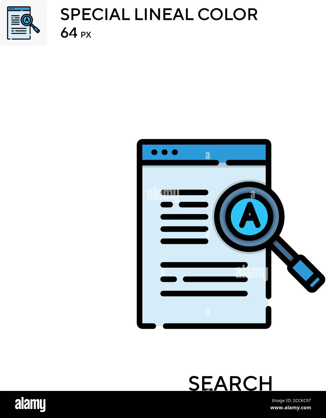 Search Special lineal color icon. Illustration symbol design template ...
