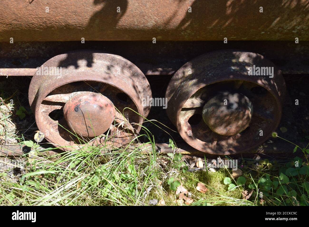 old mining cars Stock Photo - Alamy