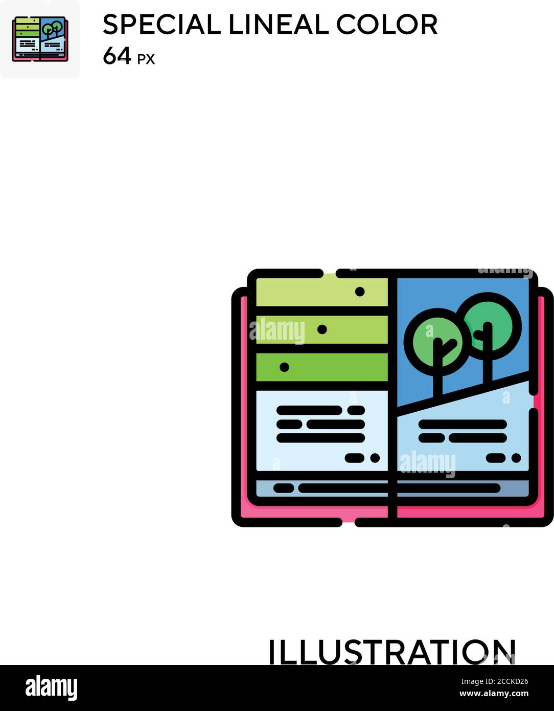 Illustration Special lineal color icon. Illustration symbol design ...