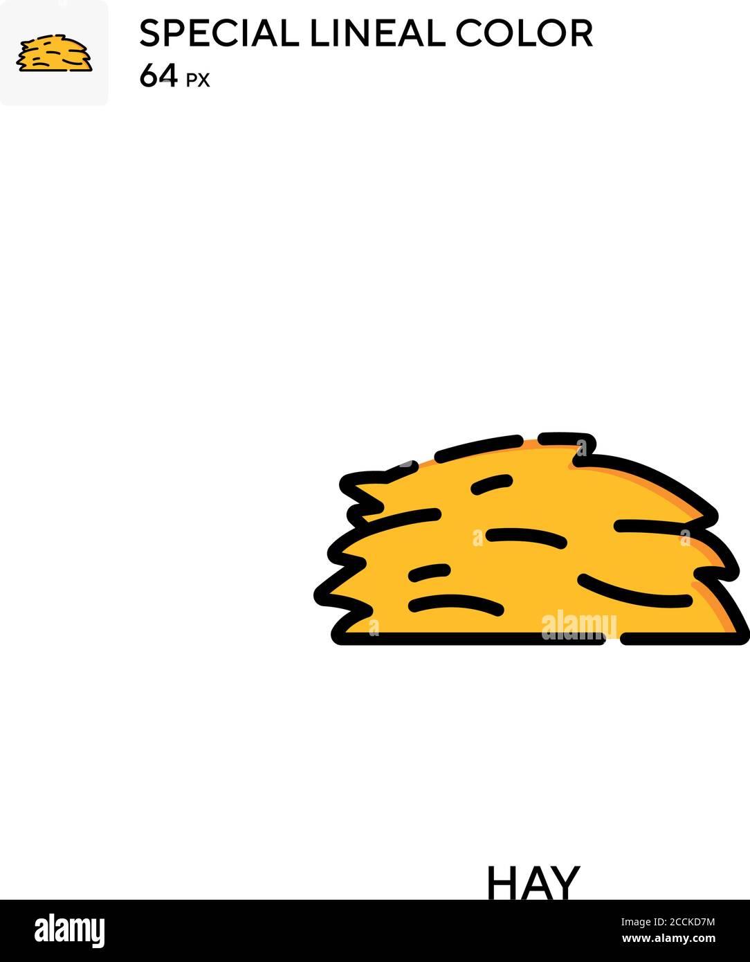 Hay Special lineal color icon. Illustration symbol design template for ...