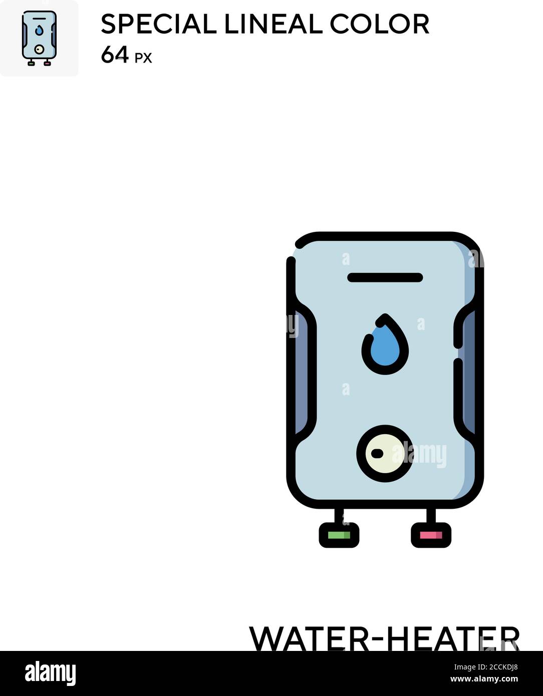 Water-heater Special lineal color icon. Illustration symbol design ...