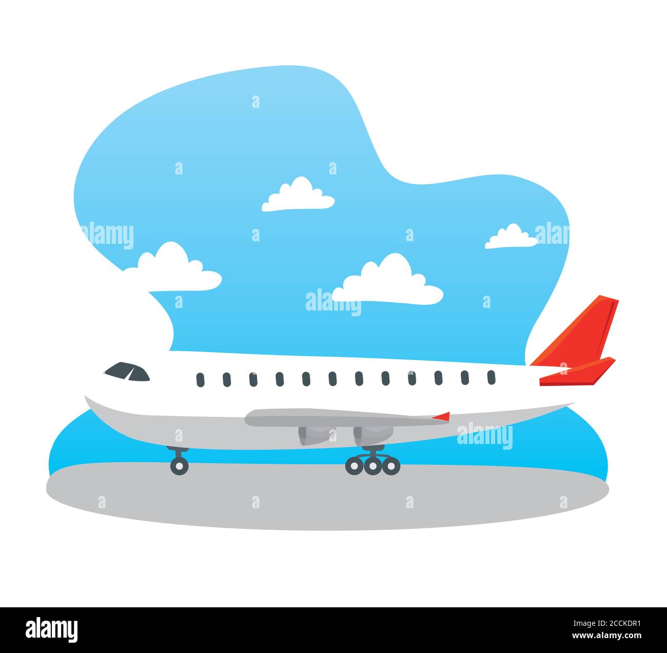 Modern airliner Stock Vector Images - Alamy
