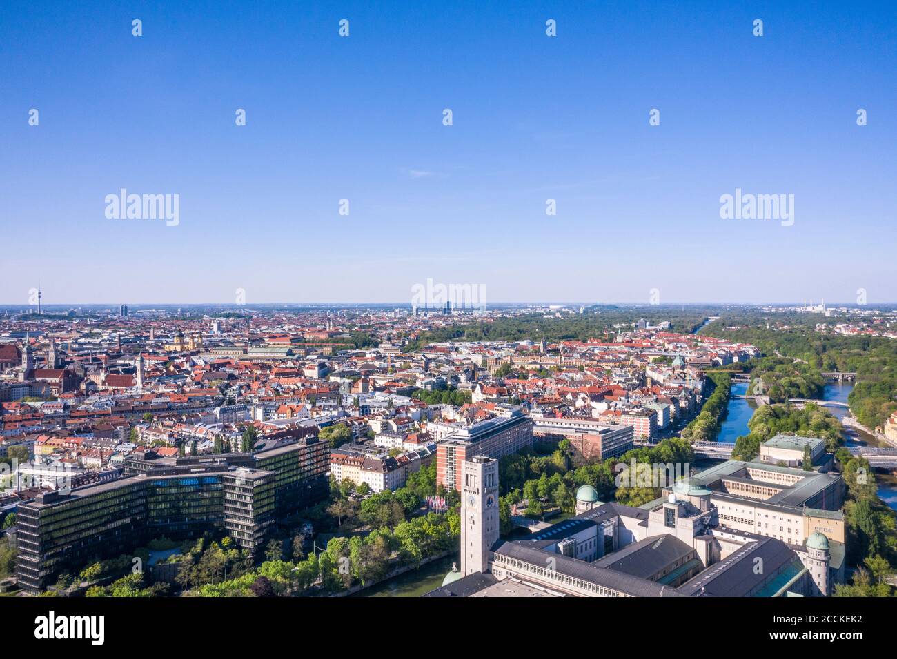 Aerial view of Munich, Bavaria, Munich Stock Photo - Alamy