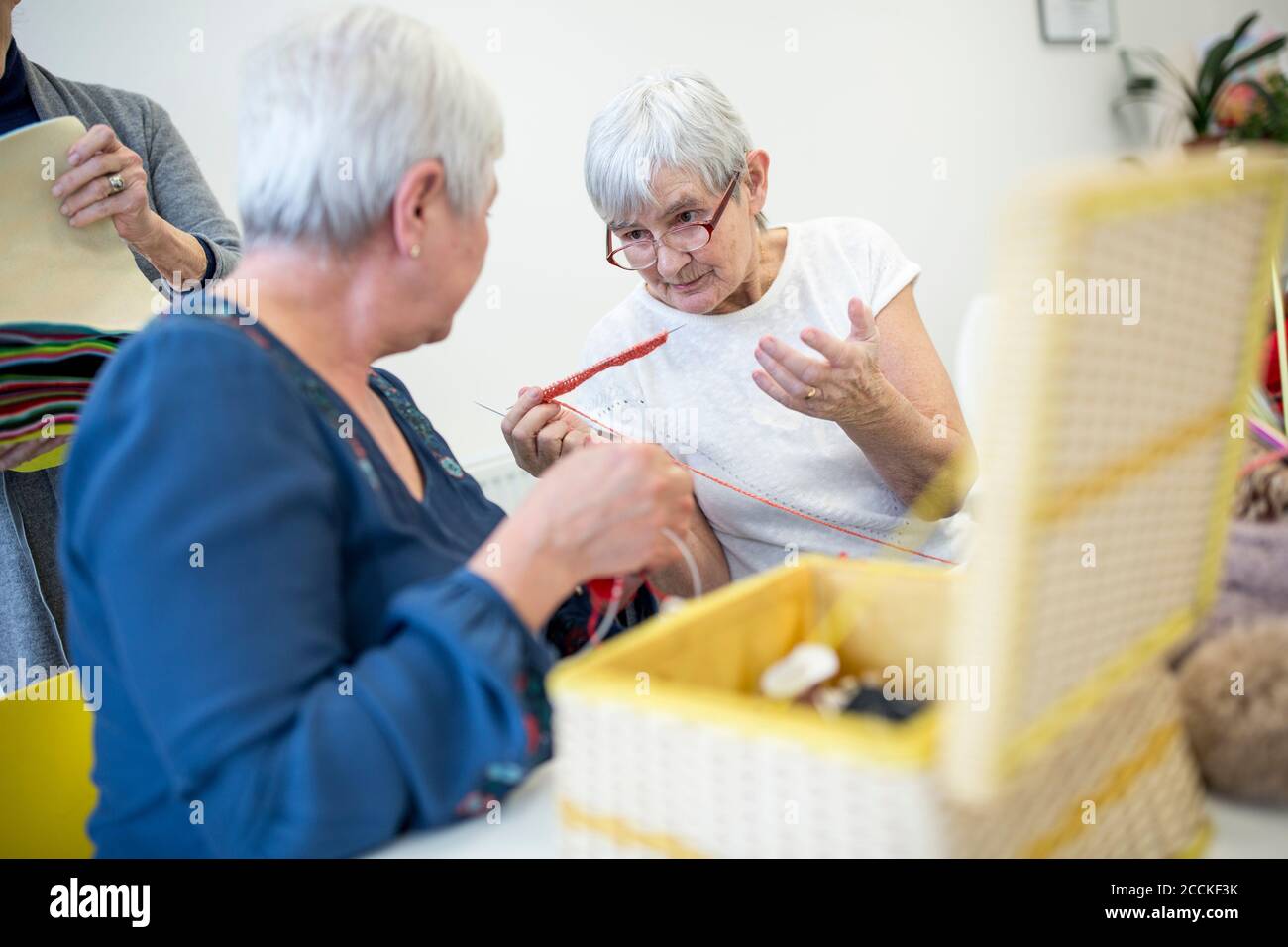 Group Of People Knitting