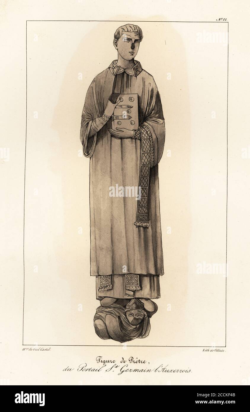 Medieval priest manuscript hi-res stock photography and images - Alamy