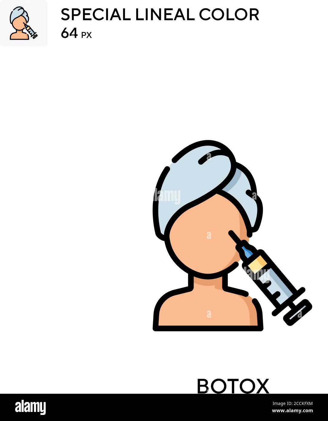 Botox Special lineal color icon. Illustration symbol design template ...