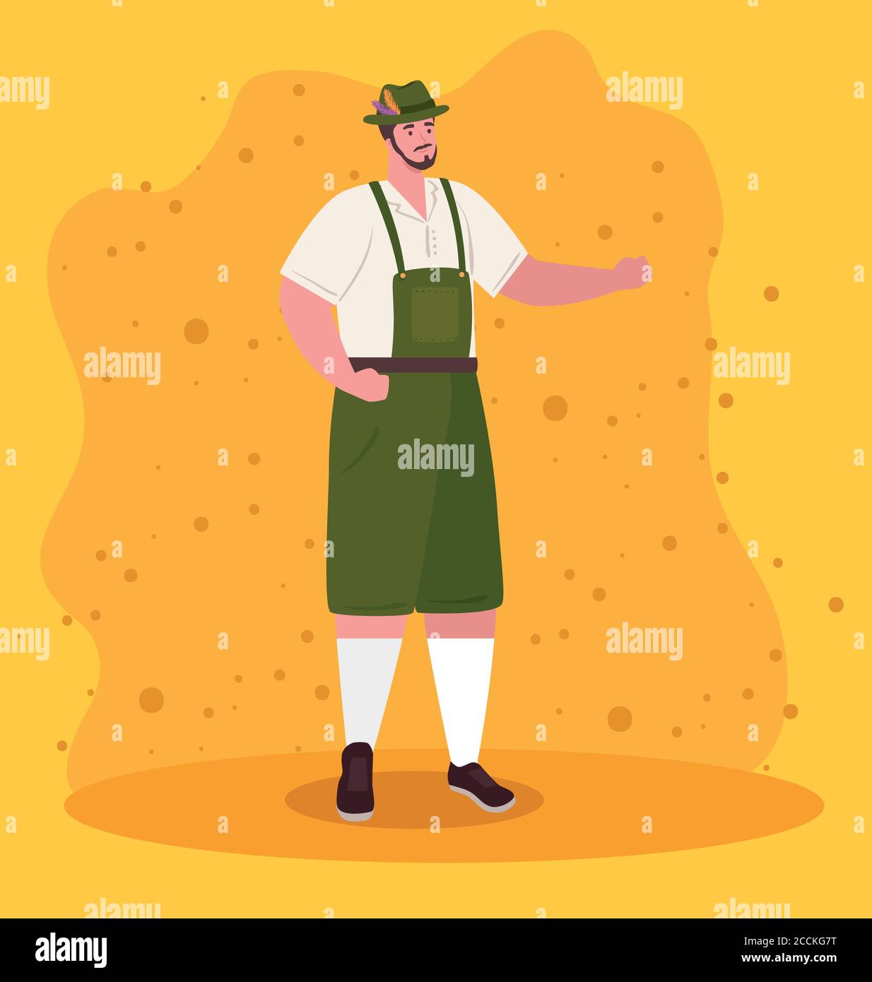 Cartoon Illustration German Man In High Resolution Stock Photography ...