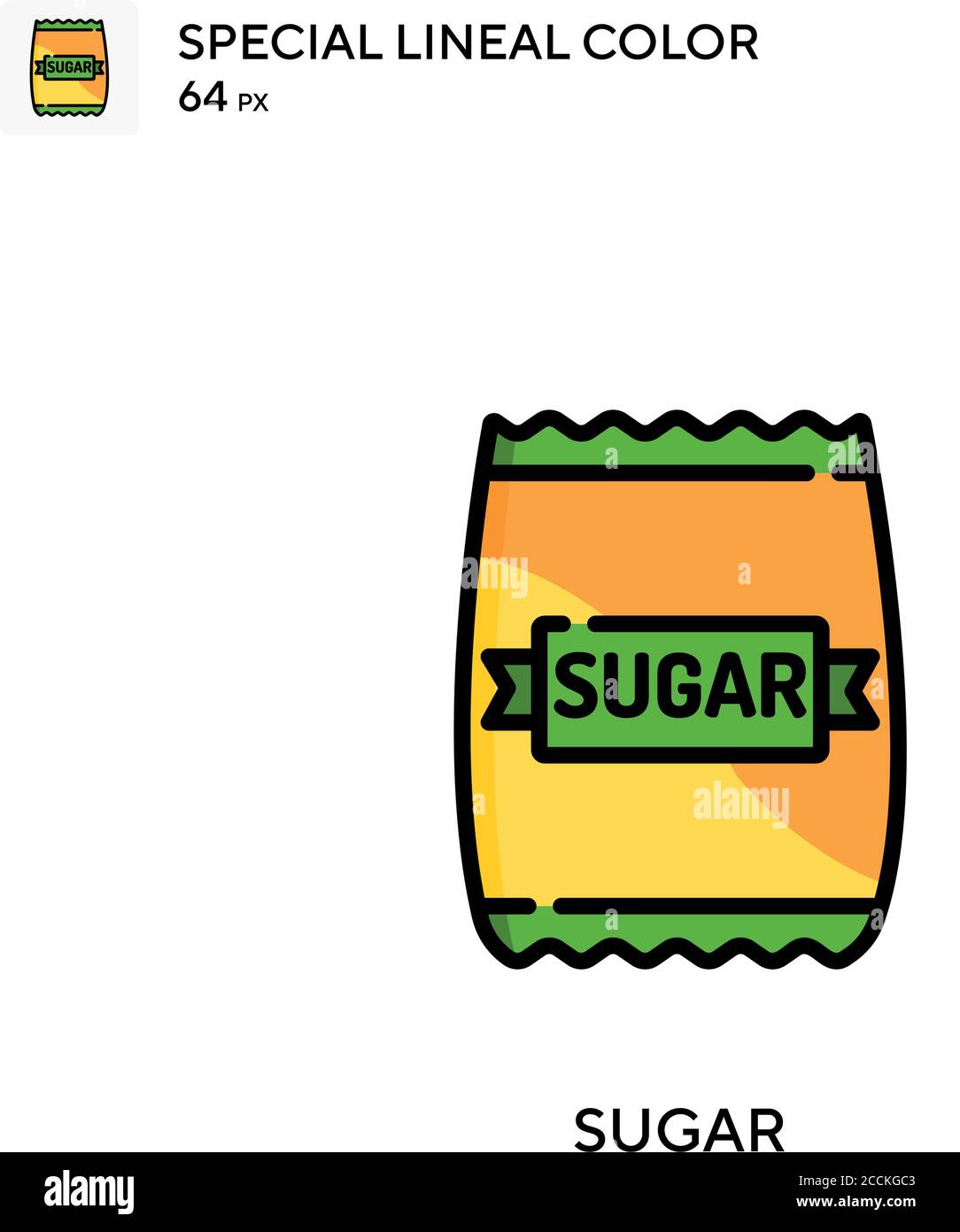Sugar Special lineal color icon. Illustration symbol design template ...