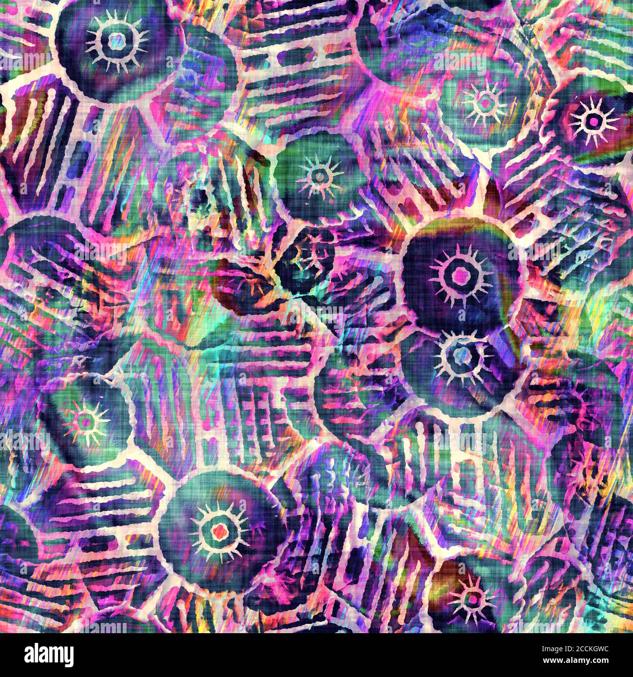 Blurry rainbow glitch artistic collage texture background. Irregular ...