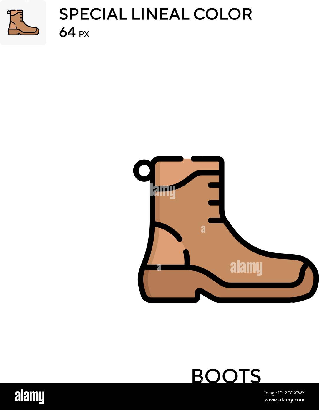 Boots Special lineal color icon. Illustration symbol design template ...
