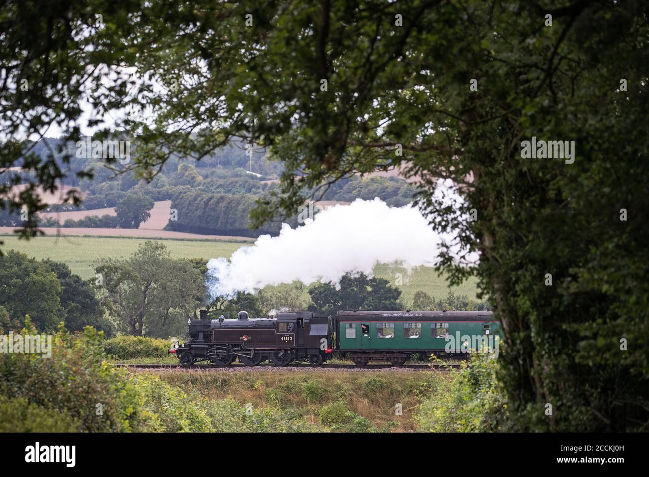 The british railways ivatt class 2mt tank engine number 41312 hi-res ...