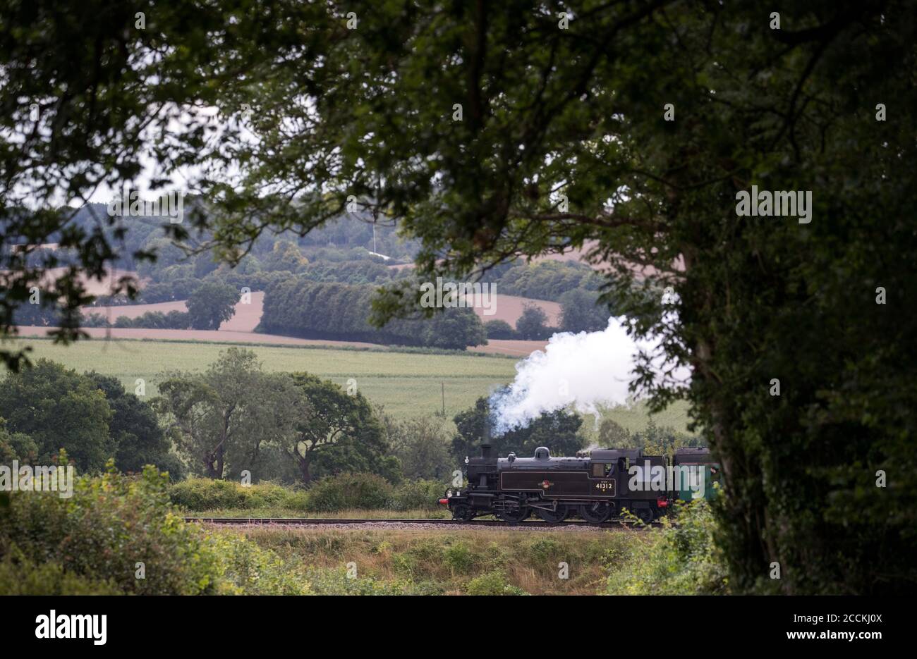 British railways ivatt class 2mt tank engine hi-res stock photography ...