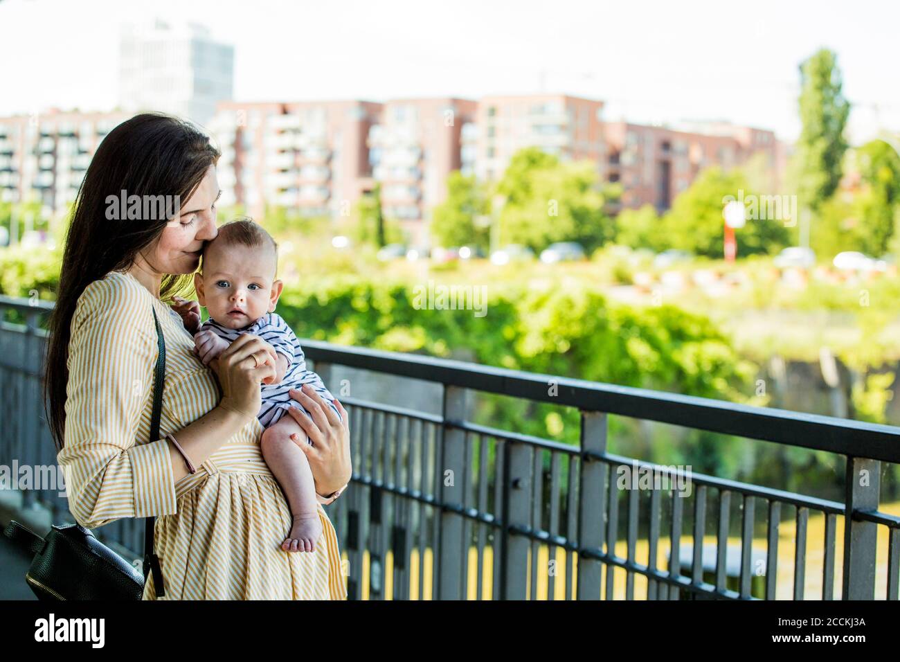 Boy on a bridge hi-res stock photography and images - Alamy