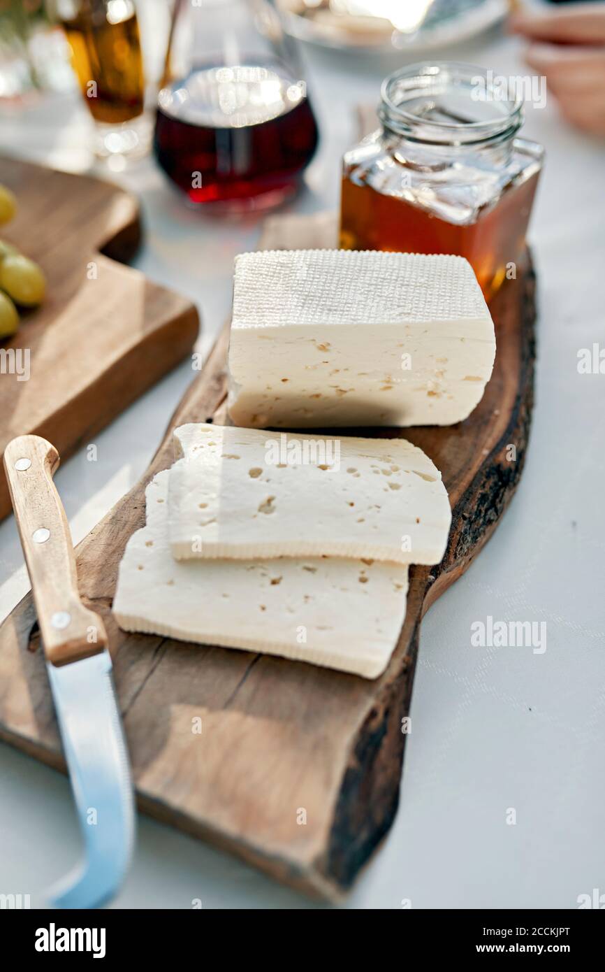 Wood cheese platter hi-res stock photography and images - Alamy