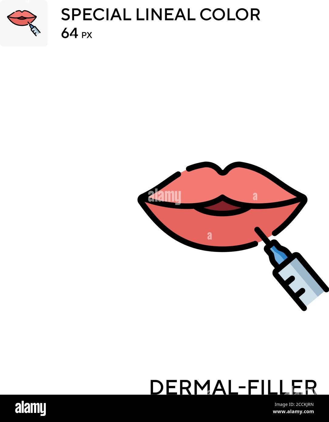 Dermal-filler Special lineal color icon. Illustration symbol design ...
