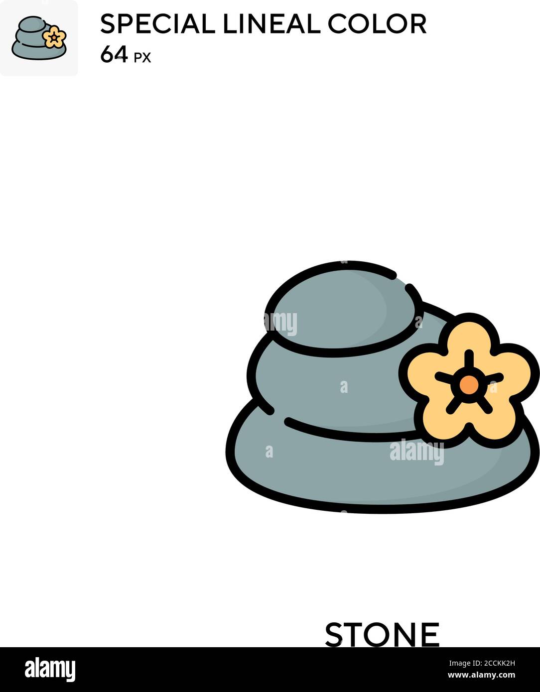 Stone Special lineal color icon. Illustration symbol design template ...