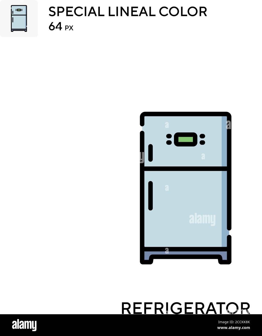 Refrigerator Special lineal color icon. Illustration symbol design ...
