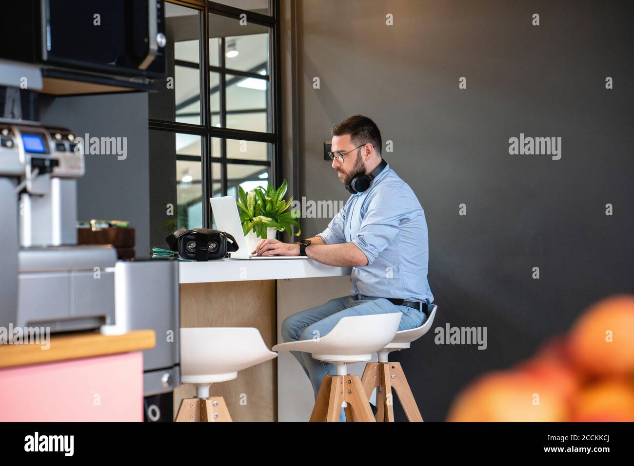 Caucasian male creative using hi-res stock photography and images - Alamy