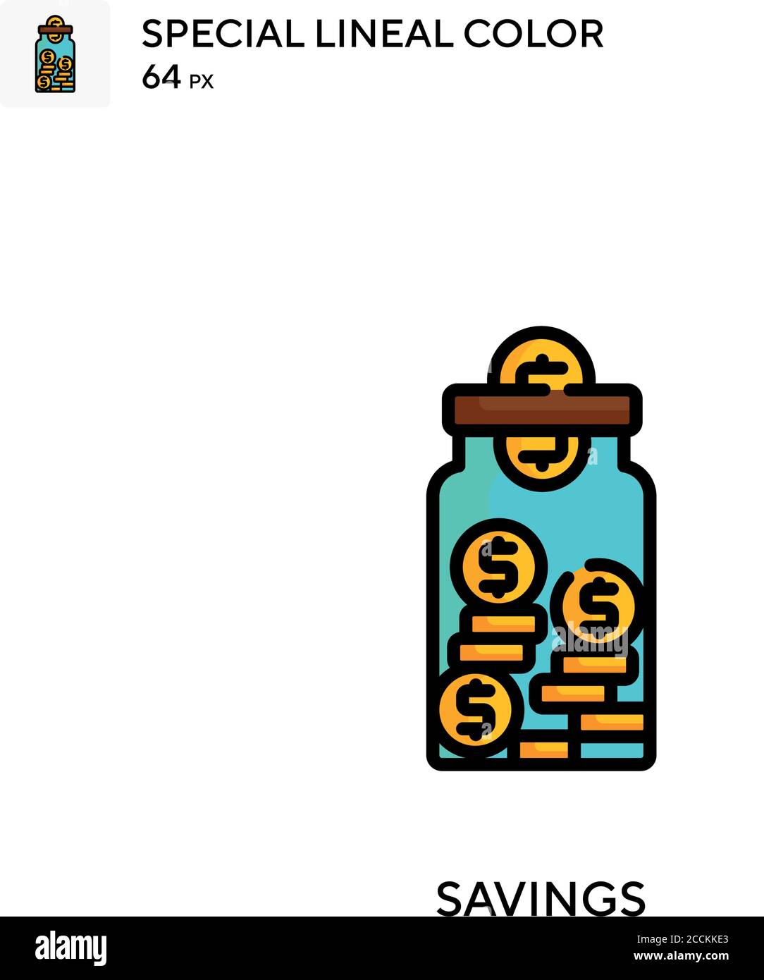 Savings Special lineal color icon. Illustration symbol design template ...
