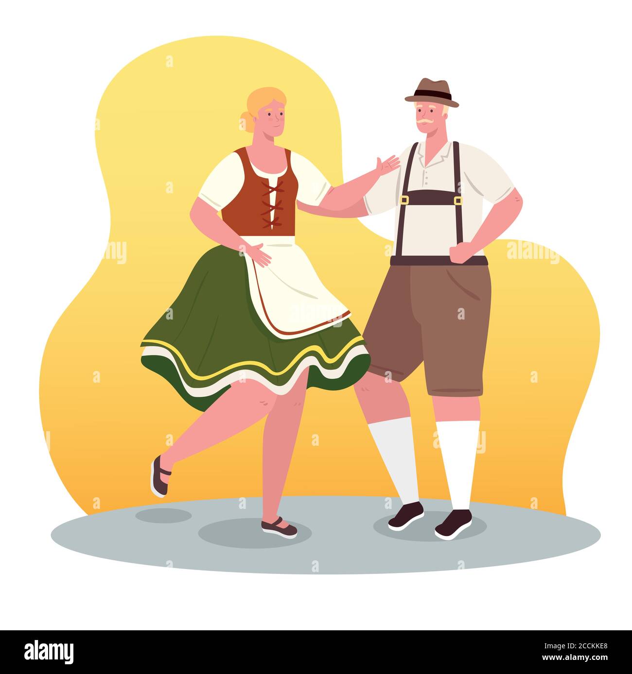 Couple man woman germany Stock Vector Images - Alamy