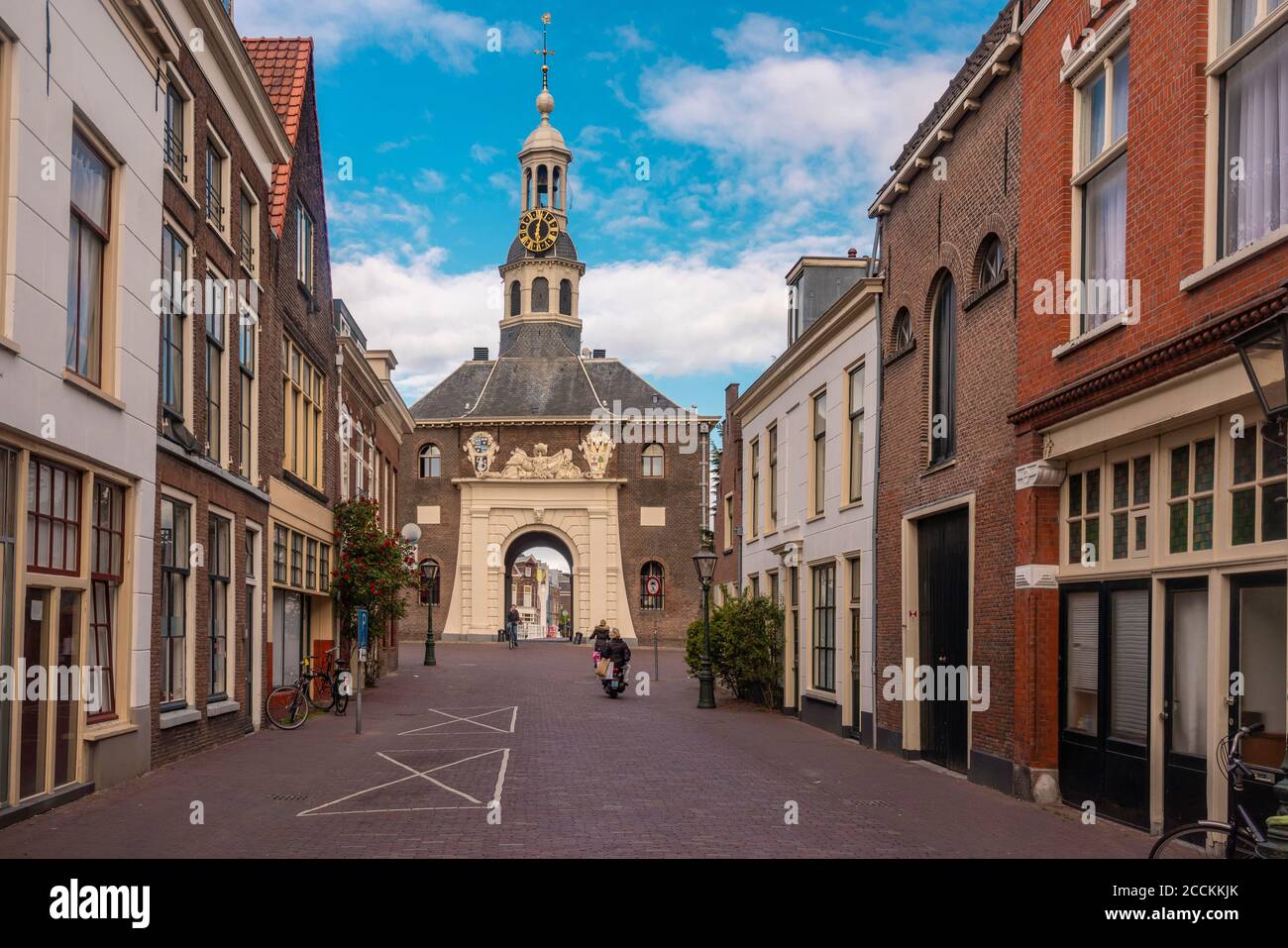 Netherlands, South Holland, Leiden, City gate Zijlpoort Stock Photo - Alamy