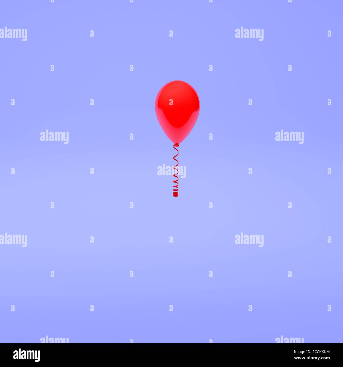 3d render illustration of ra ed balloons floating on a purple ...