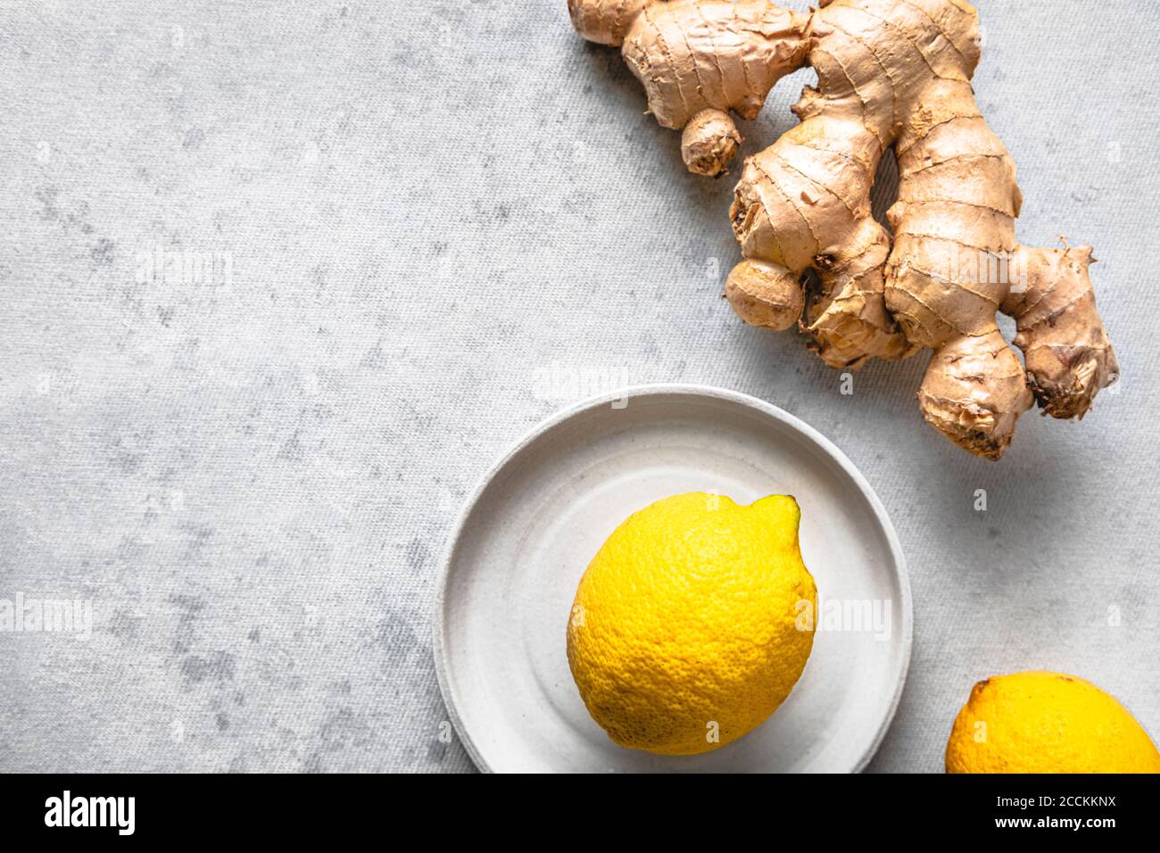 Overhead view lemon ginger hi-res stock photography and images - Alamy