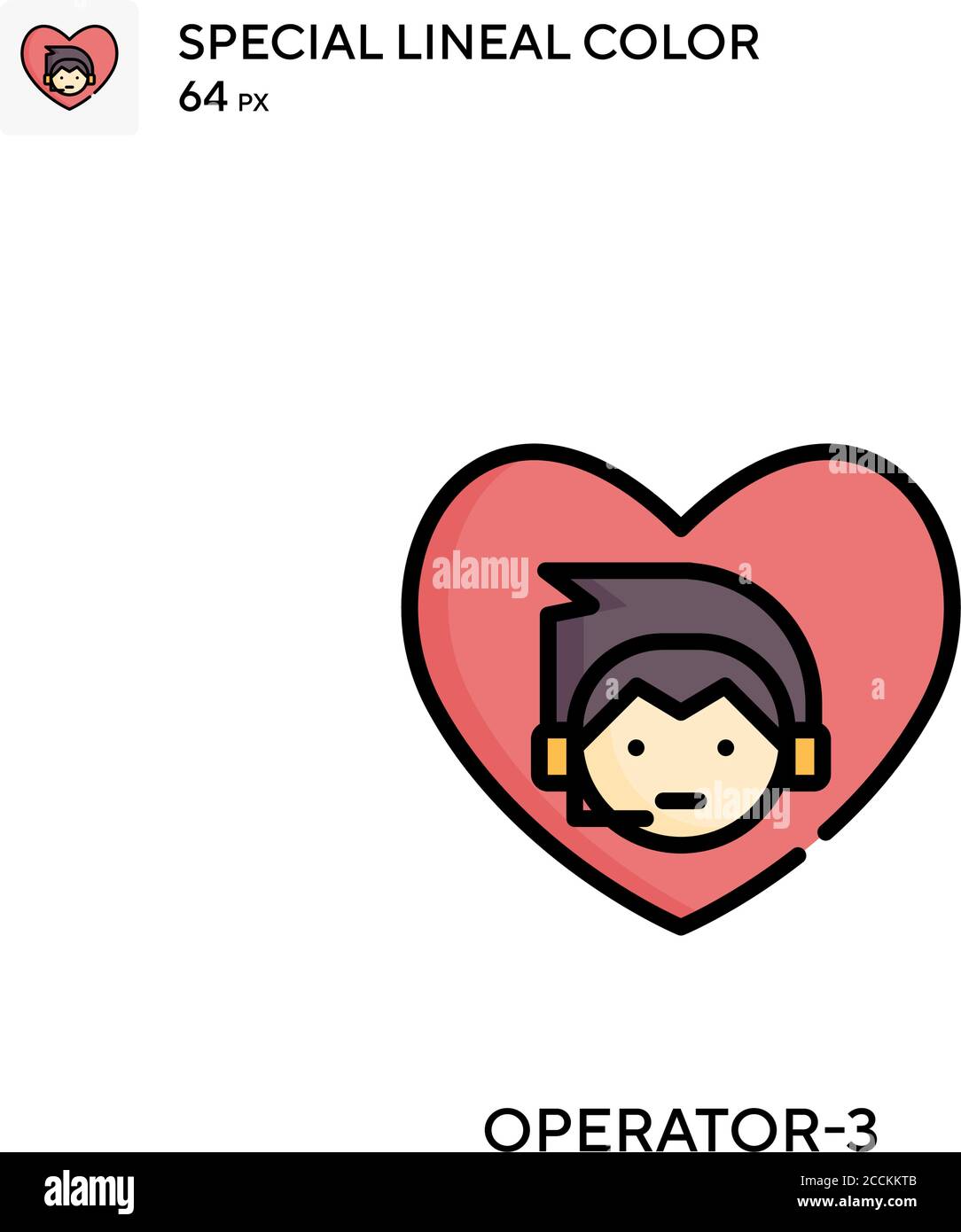 Operator-3 Special lineal color icon. Illustration symbol design ...