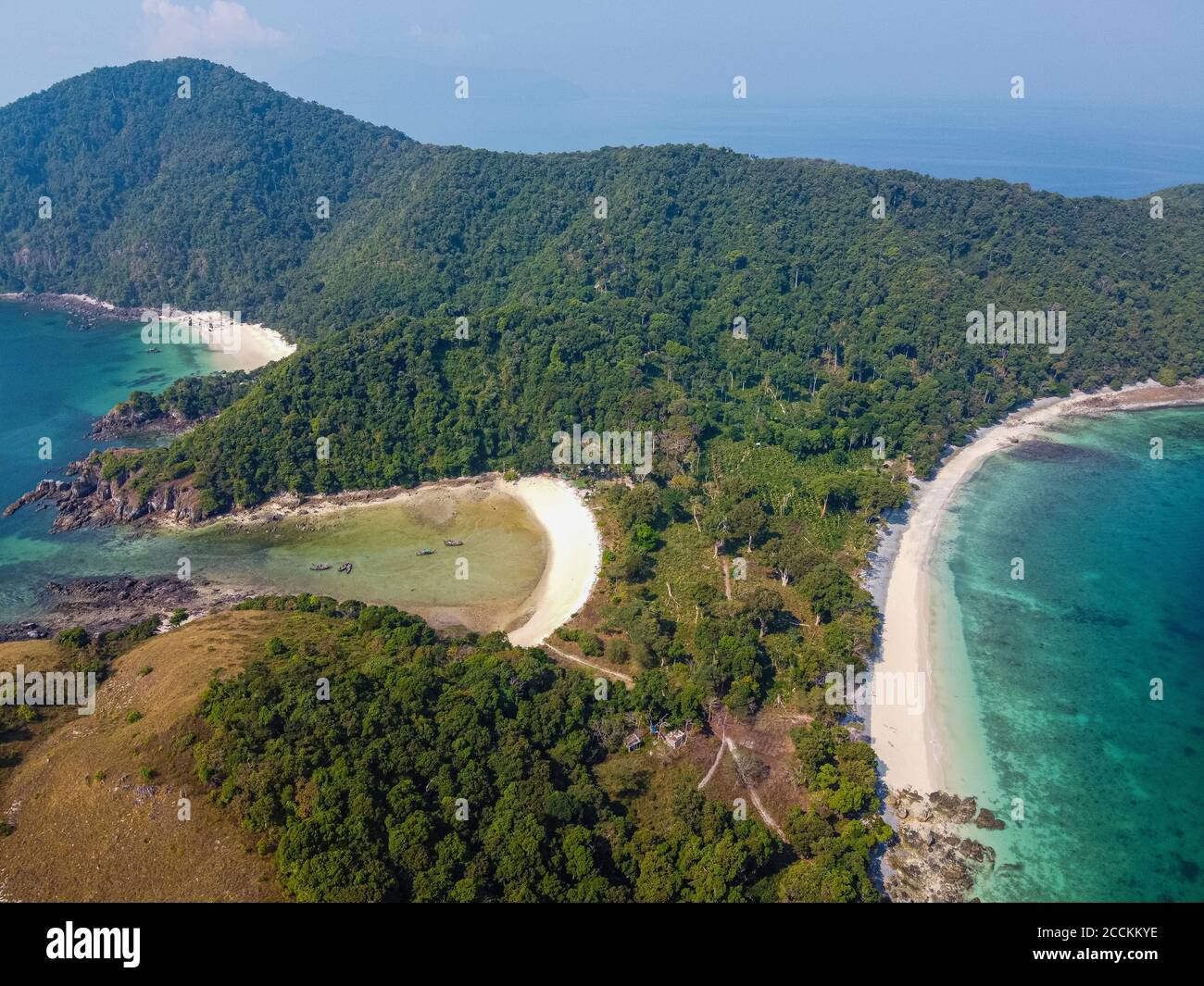 Myanmar, Mergui or Myeik Archipelago, Smart island, Coastline and ...